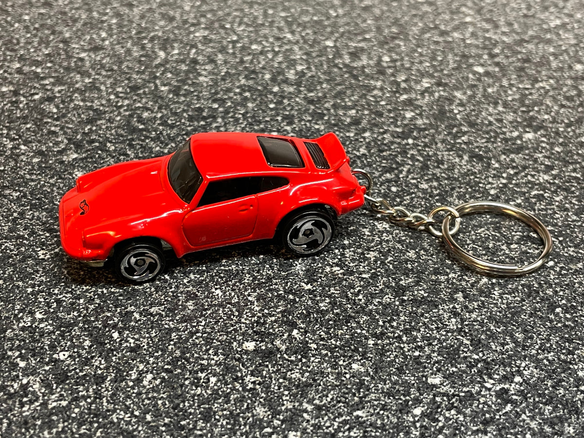 Porsche 911 Carrera RS Red Keychain Hot Wheels Matchbox – Stickers_4u