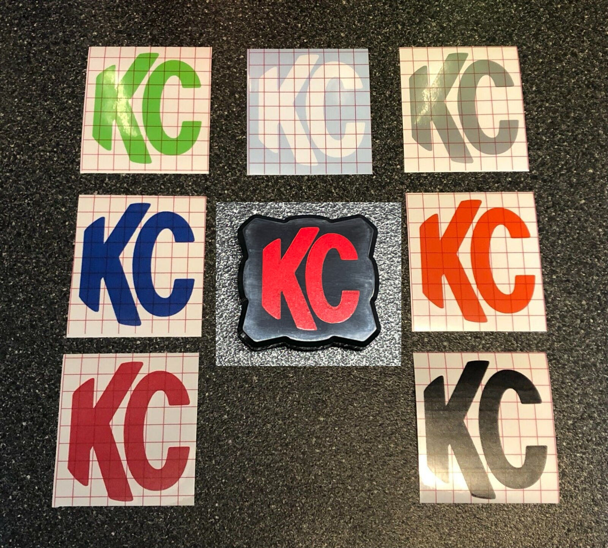 2x KC Hilites Logo 5328 FLEX ERA1 Era 1 Overlay Vinyl Decal Sticker Li ...