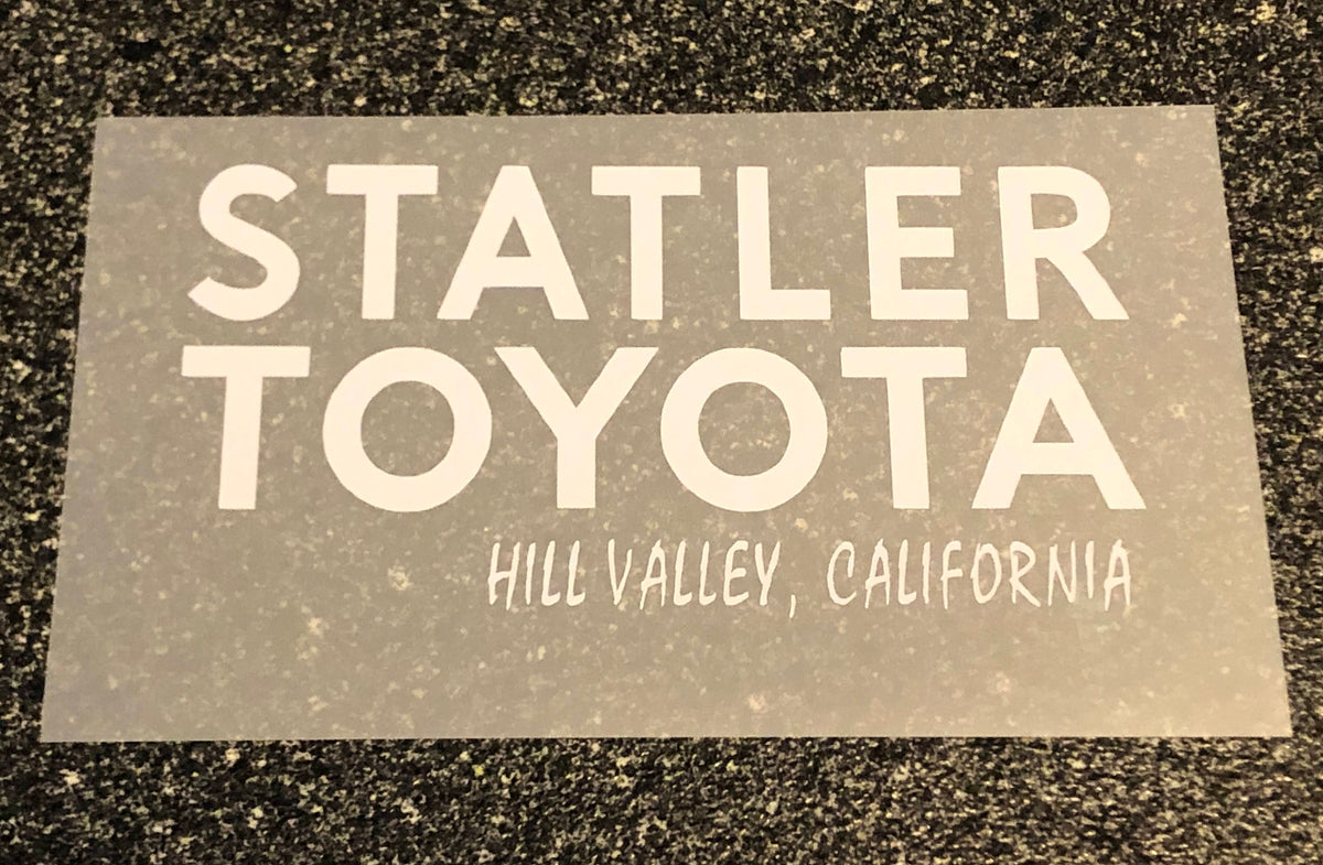 Statler Toyota Emblem Back To The Future Logo Vinyl Sticker Decal BTTF ...