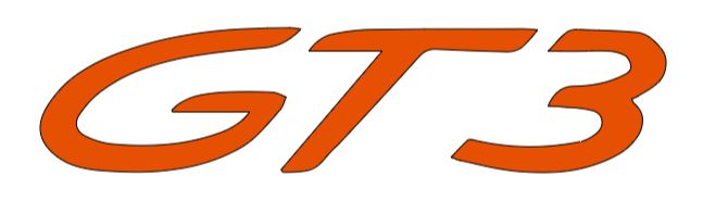 2x GT3 Logo Vinyl Sticker Decal 4" 6" 8" 10" 12" 16" 20" 24" Colors ...