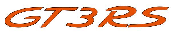 2x GT3RS Logo Vinyl Sticker Decal 4" 6" 8" 10" 12" 16" 20" 24" Colors ...