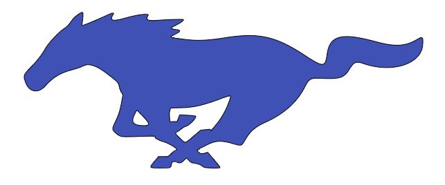 Blue Mustang Logo New 2025 Ford Mustang Dark Horse Fastback In Aurora