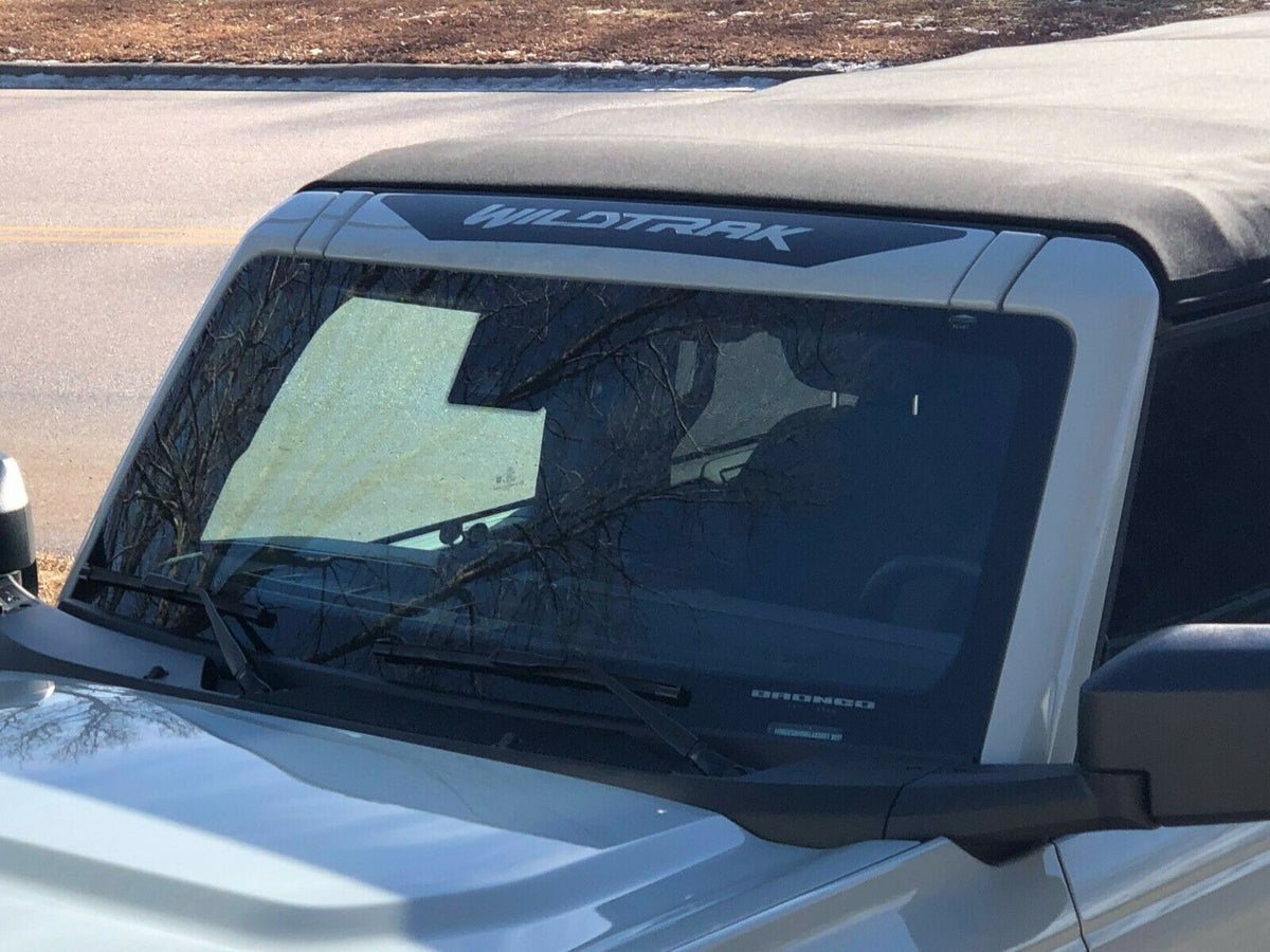 Bronco Wildtrak Above Windshield Vinyl Decal Sticker 36" x 4" Multiple ...